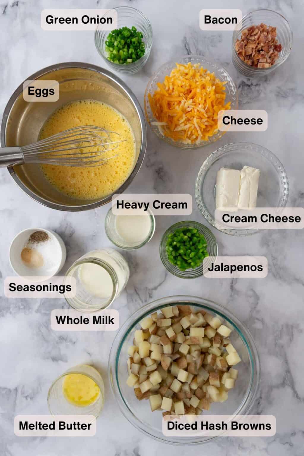 Jalapeno Popper Hash Brown Breakfast Casserole | Poppy Trail Table
