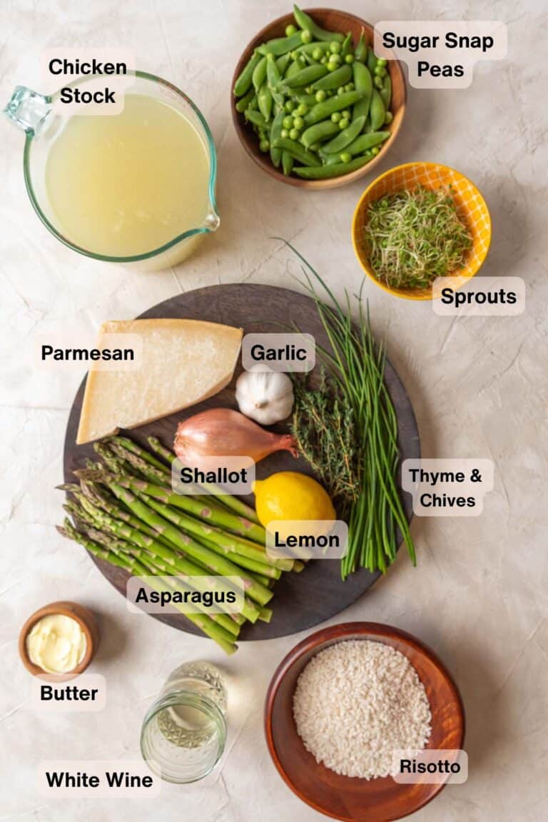 Fresh Spring Risotto with Asparagus & Snap Peas | Poppy Trail Table