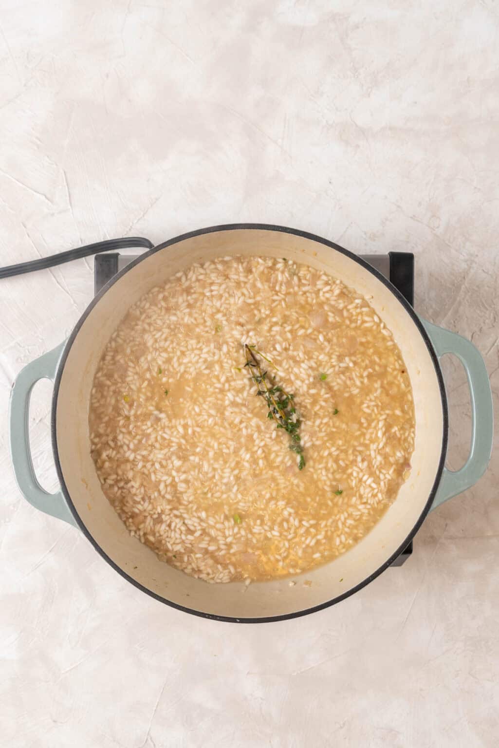 Fresh Spring Risotto with Asparagus & Snap Peas | Poppy Trail Table