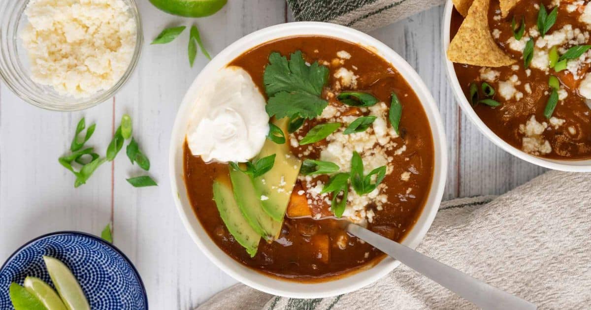 Hearty Sweet Potato Black Bean Soup | Easy One-Pot Recipe | Poppy Trail ...